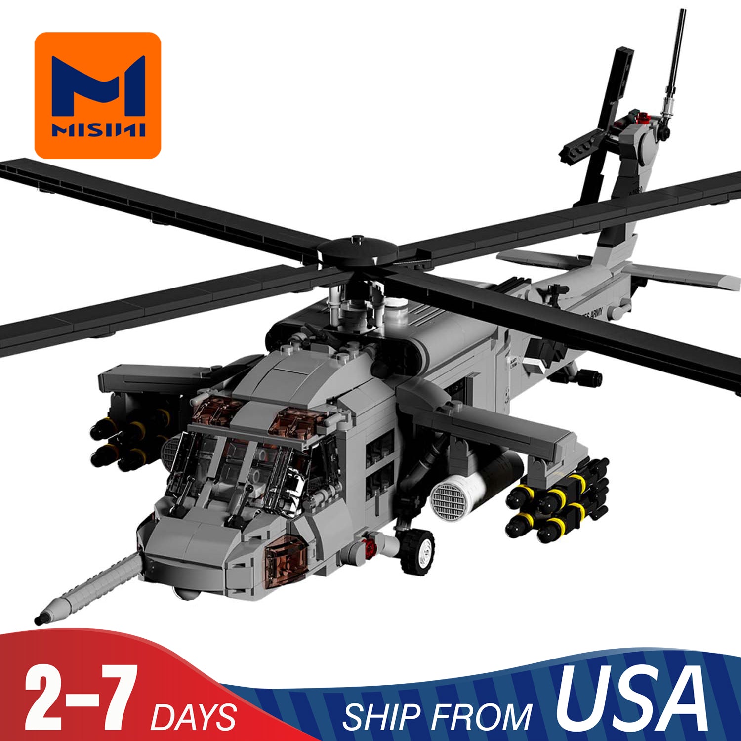 MISINI M7003 UH-60 helicopter US Warehouse Express – MISINI-MOC